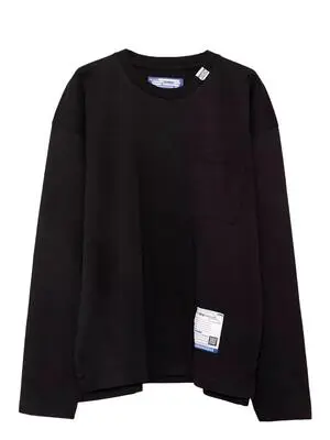 IN･STRU(MEN-TAL). Pocket Long-sleeve Jersey T-shirt - Black