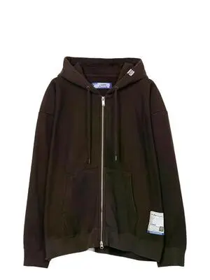 IN･STRU(MEN-TAL). Zip-up Hooded Sweatshirt - Brown