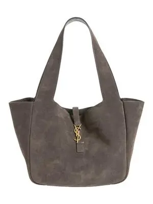 Saint Laurent Le 5 À 7 Béa Suede Tote - Urban Grey