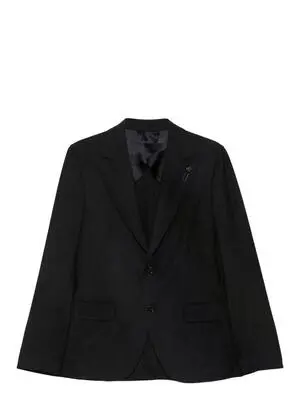 LARDINI Pinstripe-pattern Suit - Grey