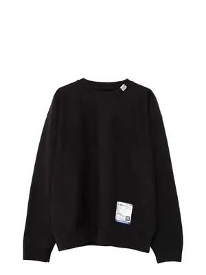 IN･STRU(MEN-TAL). French-terry Label-patch Sweatshirt - Black