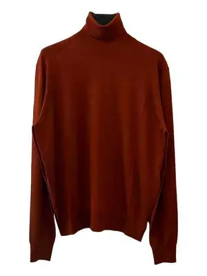 Saint Laurent Turtleneck Sweater - Orange