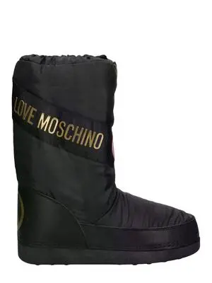Moschino Logo-print Snow Boots - Black