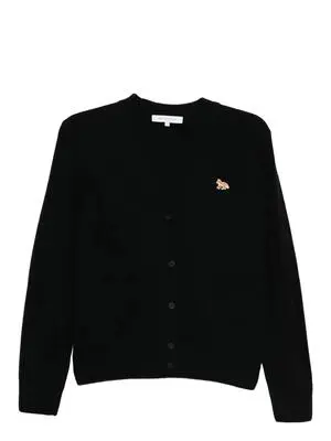 Maison Kitsuné Baby Fox Patch Cardigan - Black