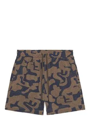 Oas Mesh Knit Camouflage Shorts - Multi