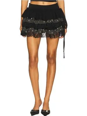 ZEMETA Polka Dot Tutu Skirt - Black