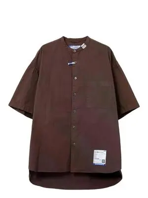 IN･STRU(MEN-TAL). Half-sleeve Button Shirt - Brown