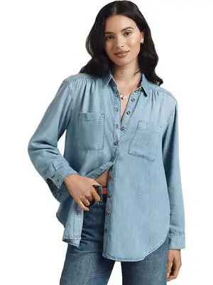 PILCRO The Hadley Relaxed Buttondown Shirt