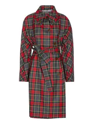 VIVIENNE WESTWOOD Tartan Wool Coat
