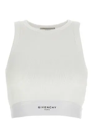 Givenchy Crop Tank Top - White