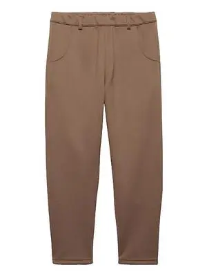 Prada Technical Fleece Cotton-jersey Jogging Bottoms - Brown
