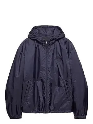 Prada Hooded Re-nylon Jacket - Blue
