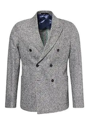 Paul Smith Double-breasted Wool Jacket - Smoke