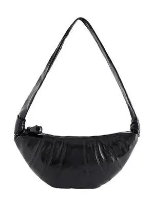 LEMAIRE Medium Croissant Coated-cotton Shoulder Bag - Black