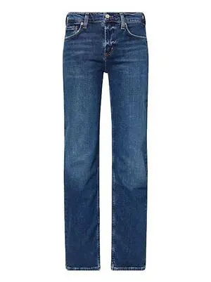 AGOLDE Low-rise Slim-leg Denim Jeans - Slick (md Washed Indigo)