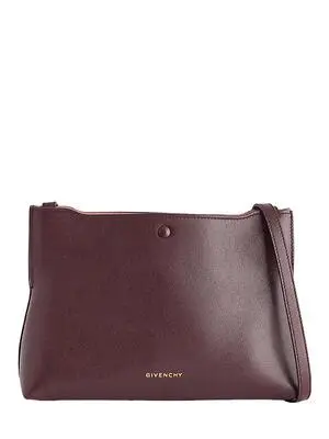 Givenchy Day Flat Leather Pochette - Burgundy