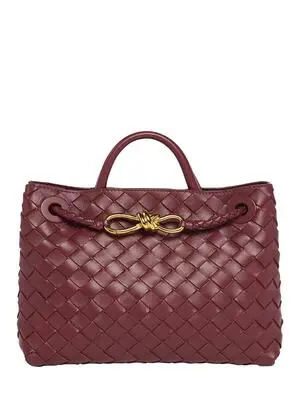 Bottega Veneta Small Andiamo Leather Top-Handle Bag 2789biscui