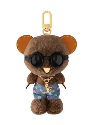 LOUIS VUITTON Louis Bear Bag Charm - Blue