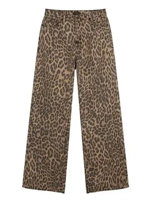 Good American Good Standard Ease Leopard Jeans - Lucky Leopard