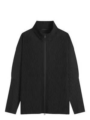 Issey Miyake Zip Up Cardigan - Black