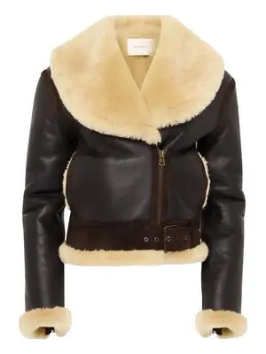JW Anderson Shearling-collar Jacket - Brown