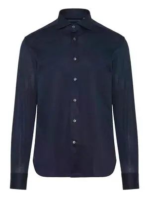 Corneliani Long-sleeved Button-fastening Shirt - Blue