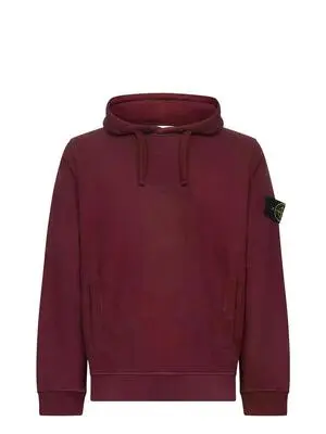 Stone Island Kangaroo-pocket Hoodie - Red
