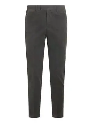 PT TORINO Flat-front Trousers - Grey