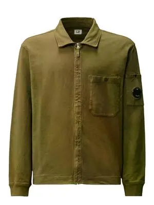 C.P. COMPANY Zip-pocket Cotton Overshirt - Green