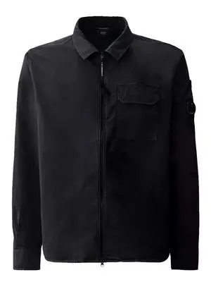 C.P. COMPANY Zip-pocket Cotton Overshirt - Black