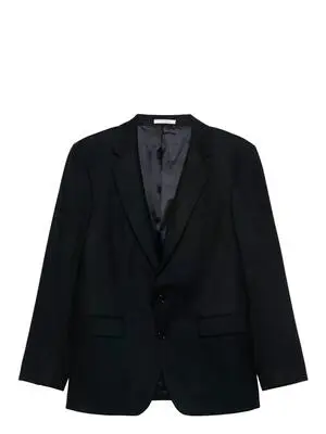 FURSAC Virgin Wool Single-breasted Blazer - Blue