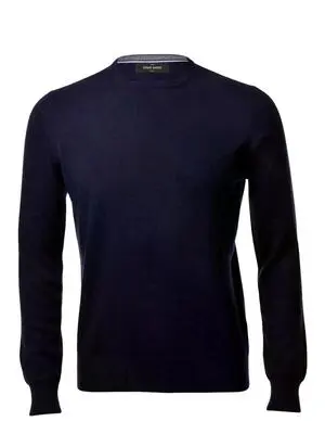 GRAN SASSO Cashmere Crew-neck Sweater - Blue