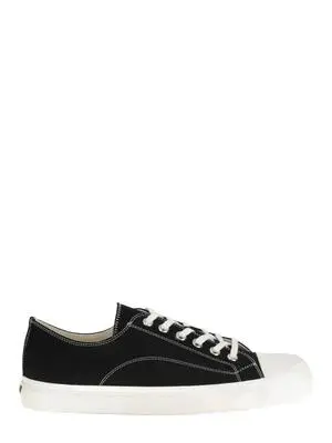 Moschino Lace-up Canvas Sneakers - Black