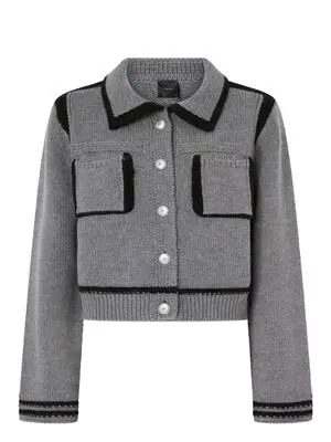 PINKO Wool Buttoned Cardigan