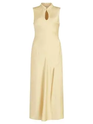 Claudie Pierlot Satin Maxi Dress - Yellow