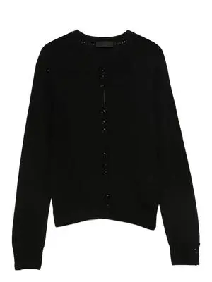 Liu Jo Button-front Knitted Cardigan - Black