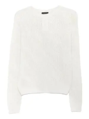 Liu Jo Button Detailed Knit Sweater - White
