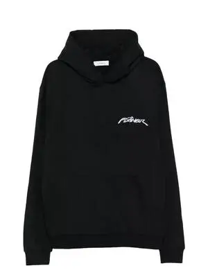 FLANEUR Logo-print Hoodie - Black