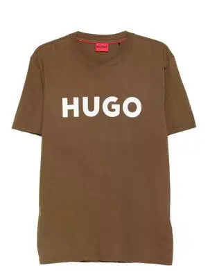 Hugo Logo-print T-shirt - Brown