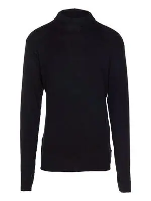 THOM KROM Long-sleeve Turtleneck Top - Black