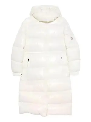 Moncler Hooded Quilted Coat - Neutrals