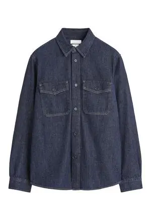 Cos Denim Shirt Dark Blue