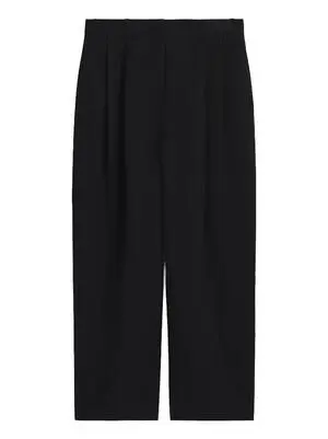 Cos COS Relaxed Fluid Wide-Leg Pants Black