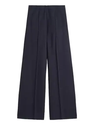 Cos Modal Wide-leg Pants - Navy