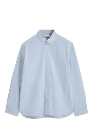 Cos Cotton Oxford Shirt - Blue