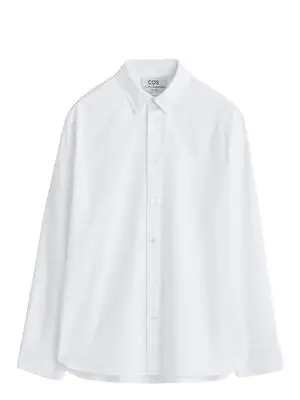 Cos Cotton Oxford Shirt - White