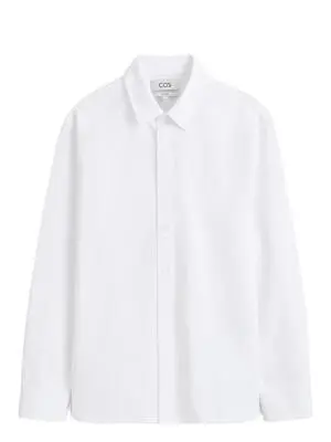 Cos Cotton Oxford Shirt - White