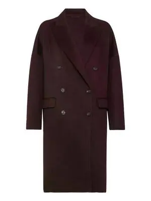 Brunello Cucinelli Double-breasted Coat - Red