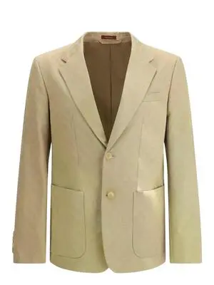Gucci Gg Supreme-pattern Blazer - Neutrals