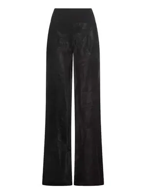 Rick Owens Wide Leg Trousers - Black